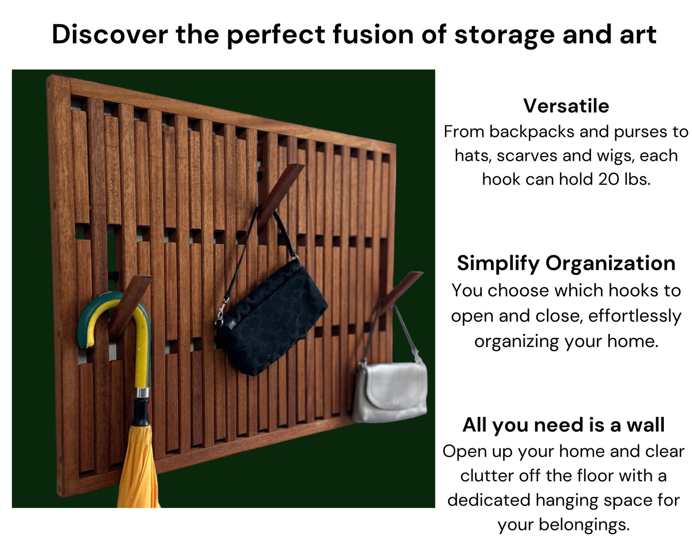 The Original Magnetic Coat Rack | Entryway Organizer – StoneWon Designs