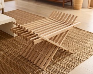 Modern Folding Wood Bench – StoneWon Designs