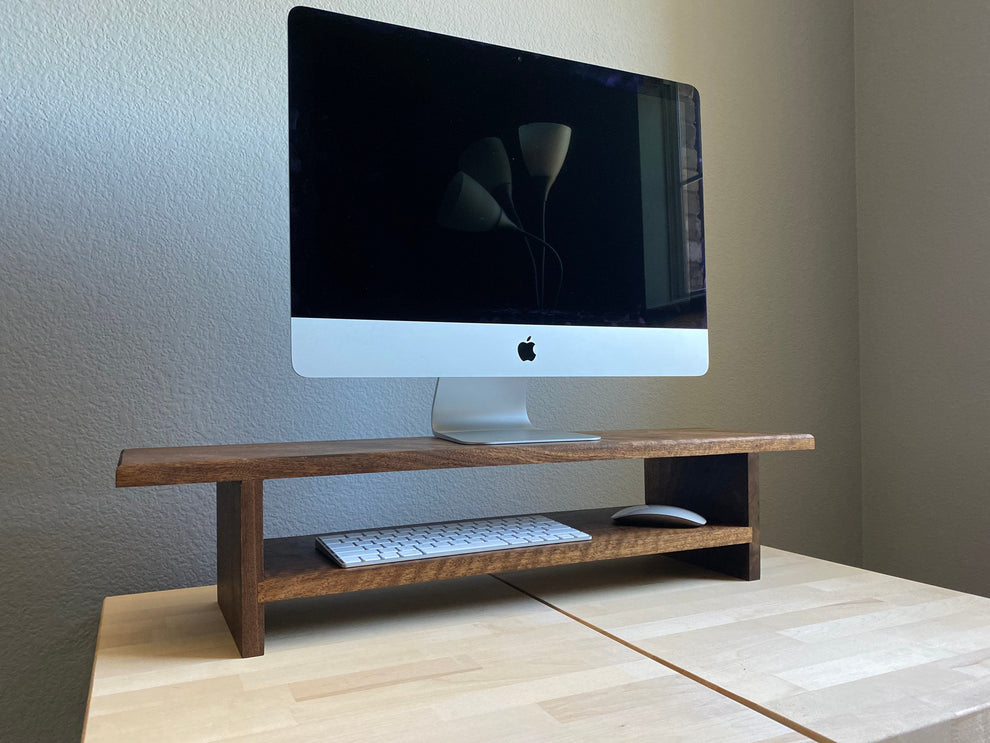 Black Walnut Monitor Stand & Ergonomic Desk Riser – StoneWon Designs